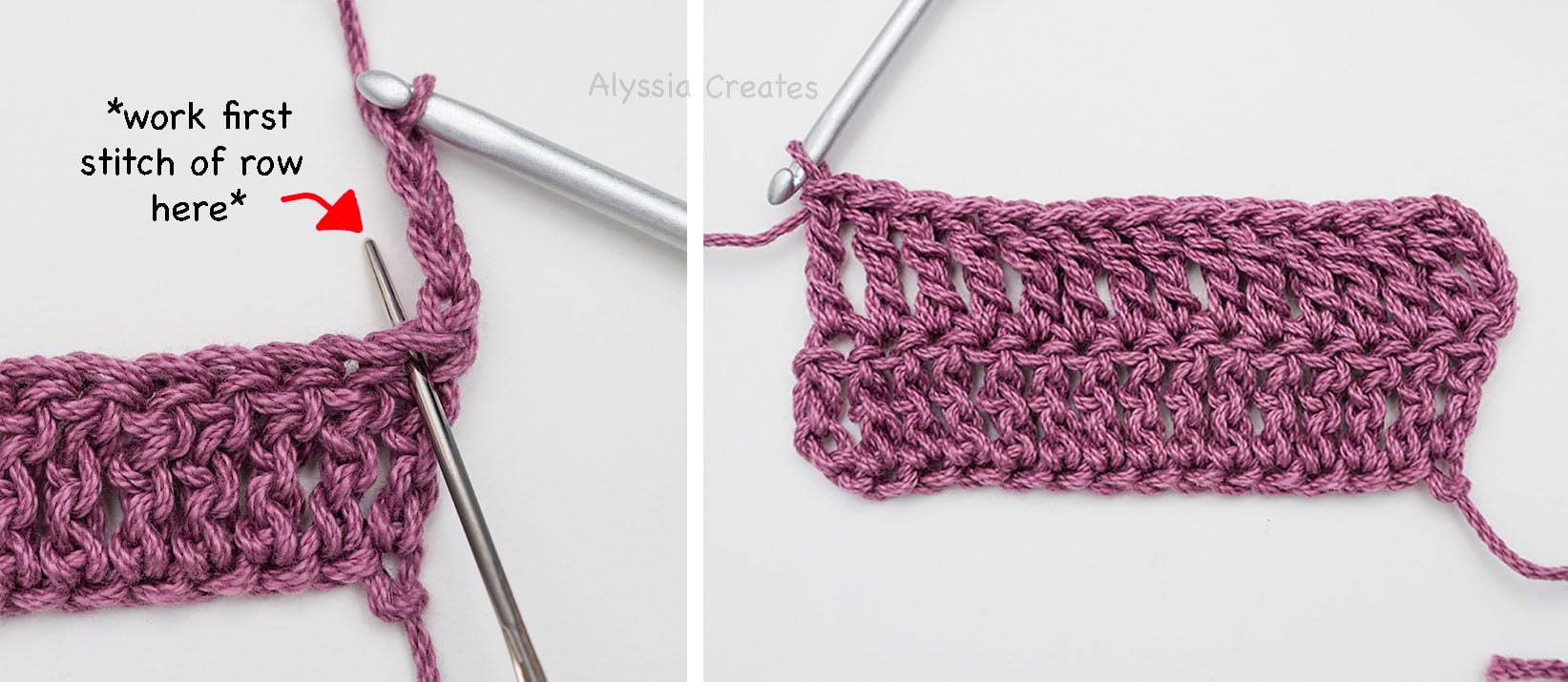 How to do a Triple Crochet Stitch for Beginners - Alyssia Creates